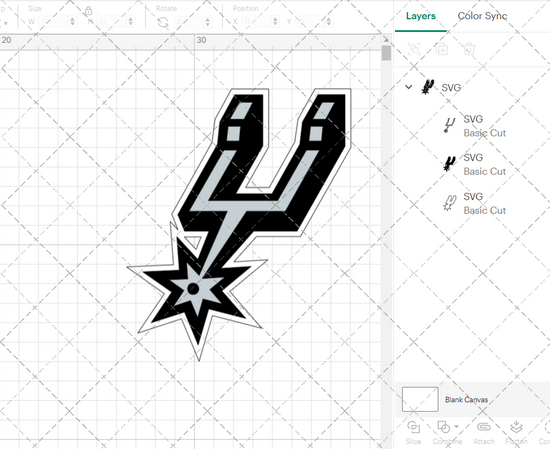 San Antonio Spurs Alternate 2002, Svg, Dxf, Eps, Png - SvgShopArt