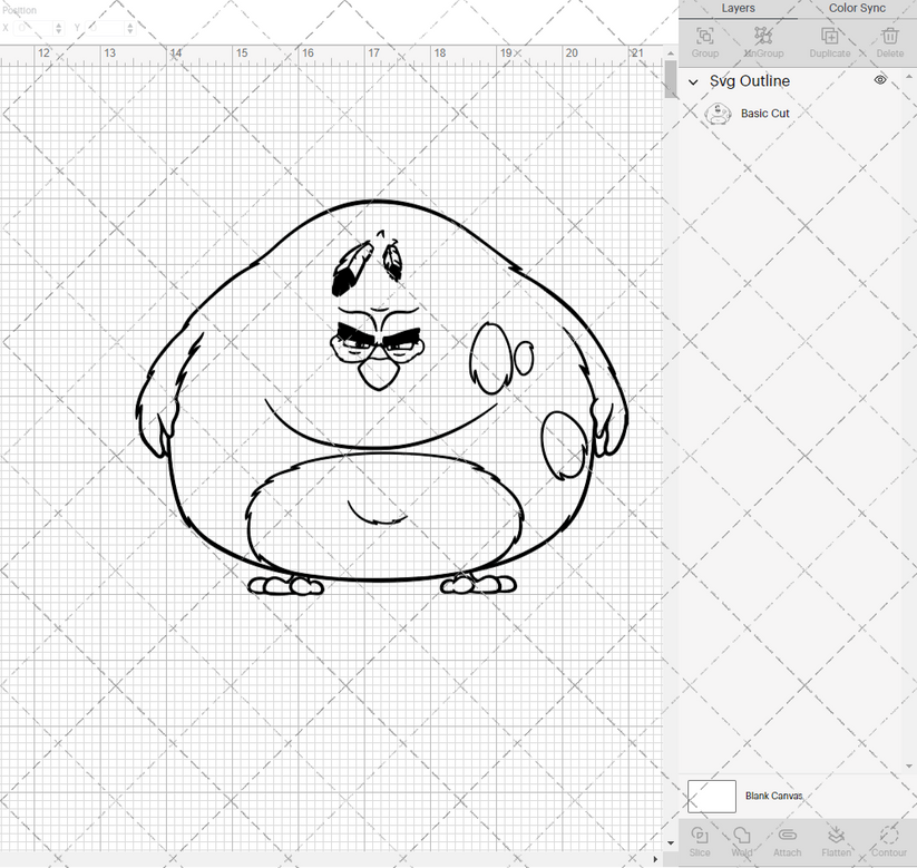 Terence - The Angry Birds, Svg, Dxf, Eps, Png - SvgShopArt