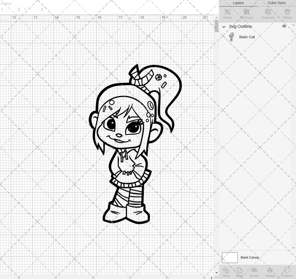 Vanellope - Wreck-It Ralph, Svg, Dxf, Eps, Png - SvgShopArt