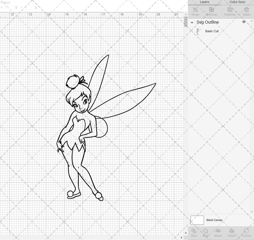 Tinker Bell - Peter Pan, Svg, Dxf, Eps, Png - SvgShopArt