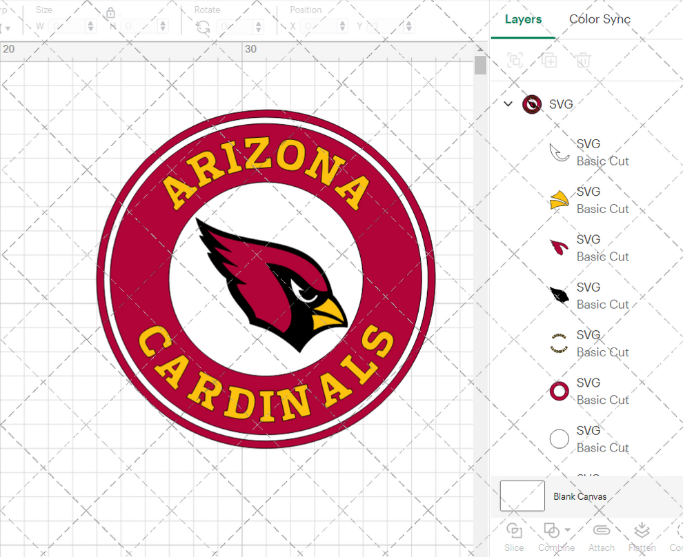 Arizona Cardinals Circle 2005 003, Svg, Dxf, Eps, Png - SvgShopArt