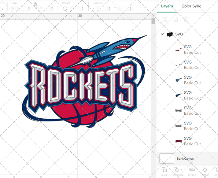 Houston Rockets 1995, Svg, Dxf, Eps, Png - SvgShopArt