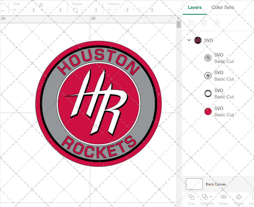 Houston Rockets Circle 2014, Svg, Dxf, Eps, Png - SvgShopArt
