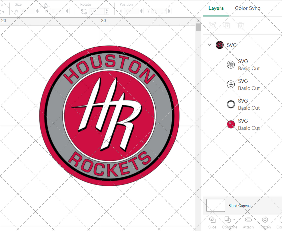 Houston Rockets Circle 2014, Svg, Dxf, Eps, Png - SvgShopArt
