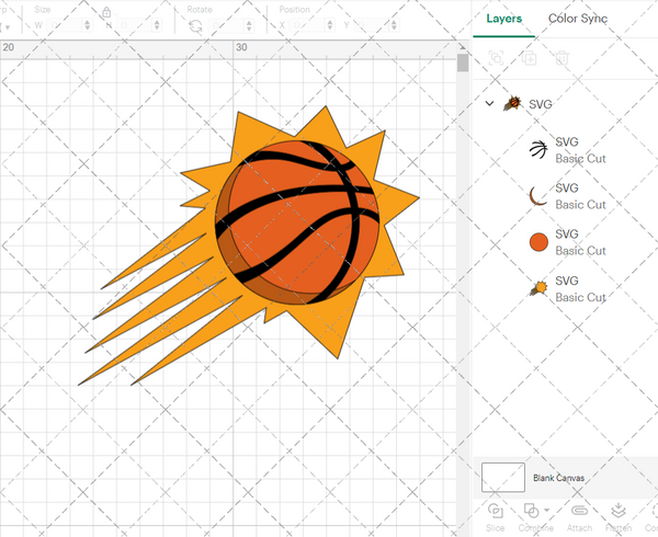 Phoenix Suns Alternate 2013 002, Svg, Dxf, Eps, Png - SvgShopArt