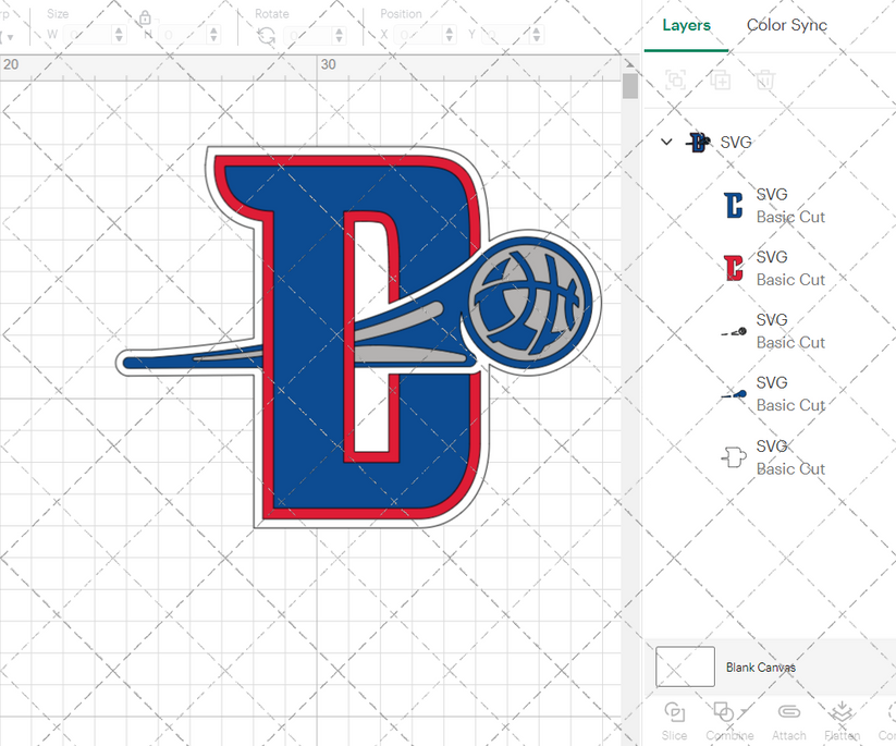 Detroit Pistons Alternate 2017 002, Svg, Dxf, Eps, Png - SvgShopArt