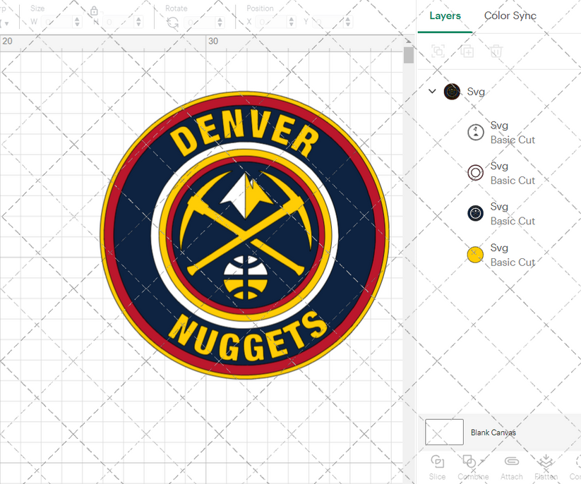 Denver Nuggets Circle 2018, Svg, Dxf, Eps, Png - SvgShopArt