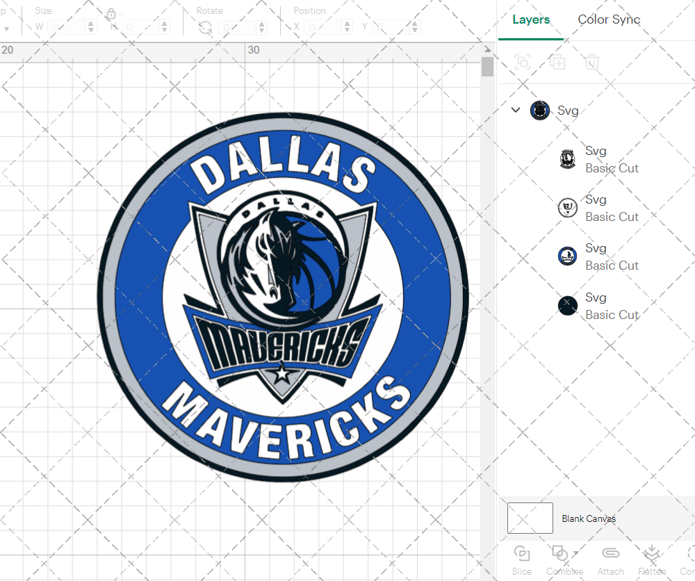 Dallas Mavericks Circle 2017 002, Svg, Dxf, Eps, Png - SvgShopArt