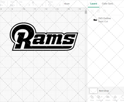 Los Angeles Rams Wordmark 2017 002, Svg, Dxf, Eps, Png - SvgShopArt