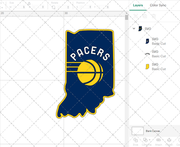 Indiana Pacers Concept 1990, Svg, Dxf, Eps, Png - SvgShopArt