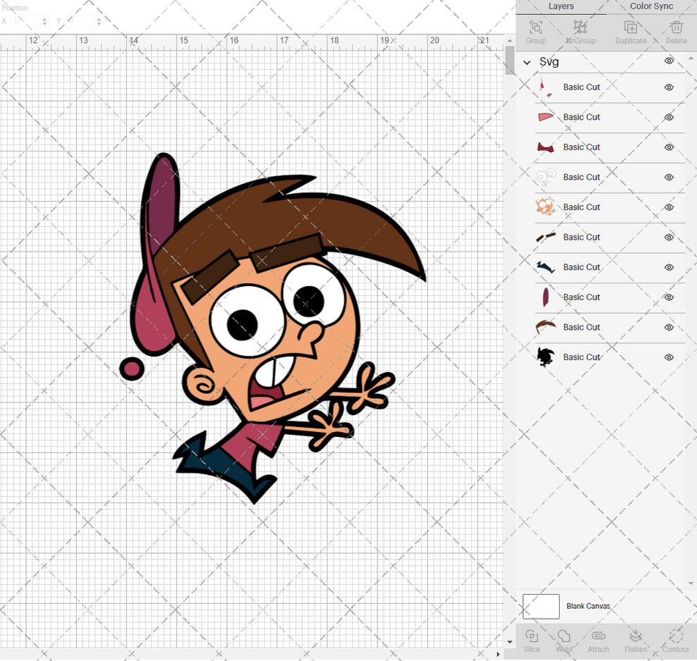 Timmy Turner - The Fairly Odd Parents 002, Svg, Dxf, Eps, Png - SvgShopArt