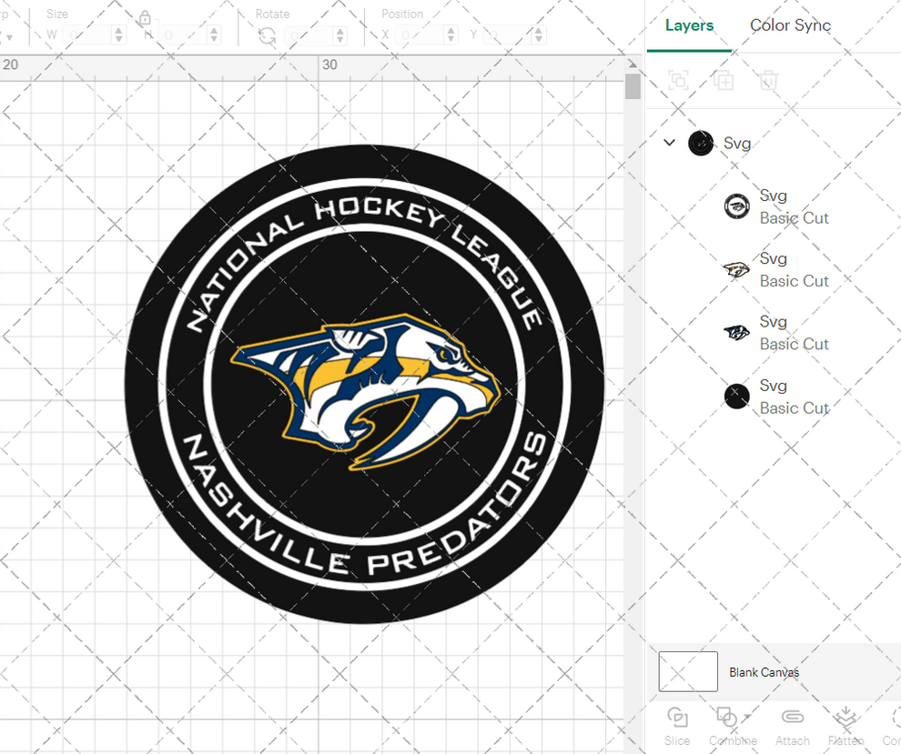 Nashville Predators Circle 2019 003, Svg, Dxf, Eps, Png - SvgShopArt