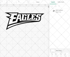 Philadelphia Eagles Wordmark 1996 002, Svg, Dxf, Eps, Png - SvgShopArt