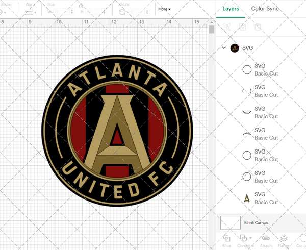 Atlanta United FC 2017, Svg, Dxf, Eps, Png - SvgShopArt