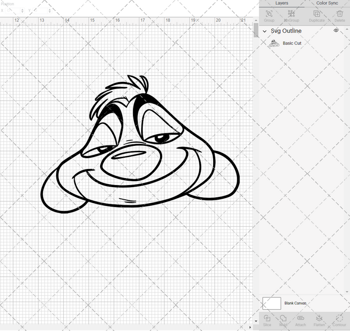 Timon - The Lion King 002, Svg, Dxf, Eps, Png - SvgShopArt