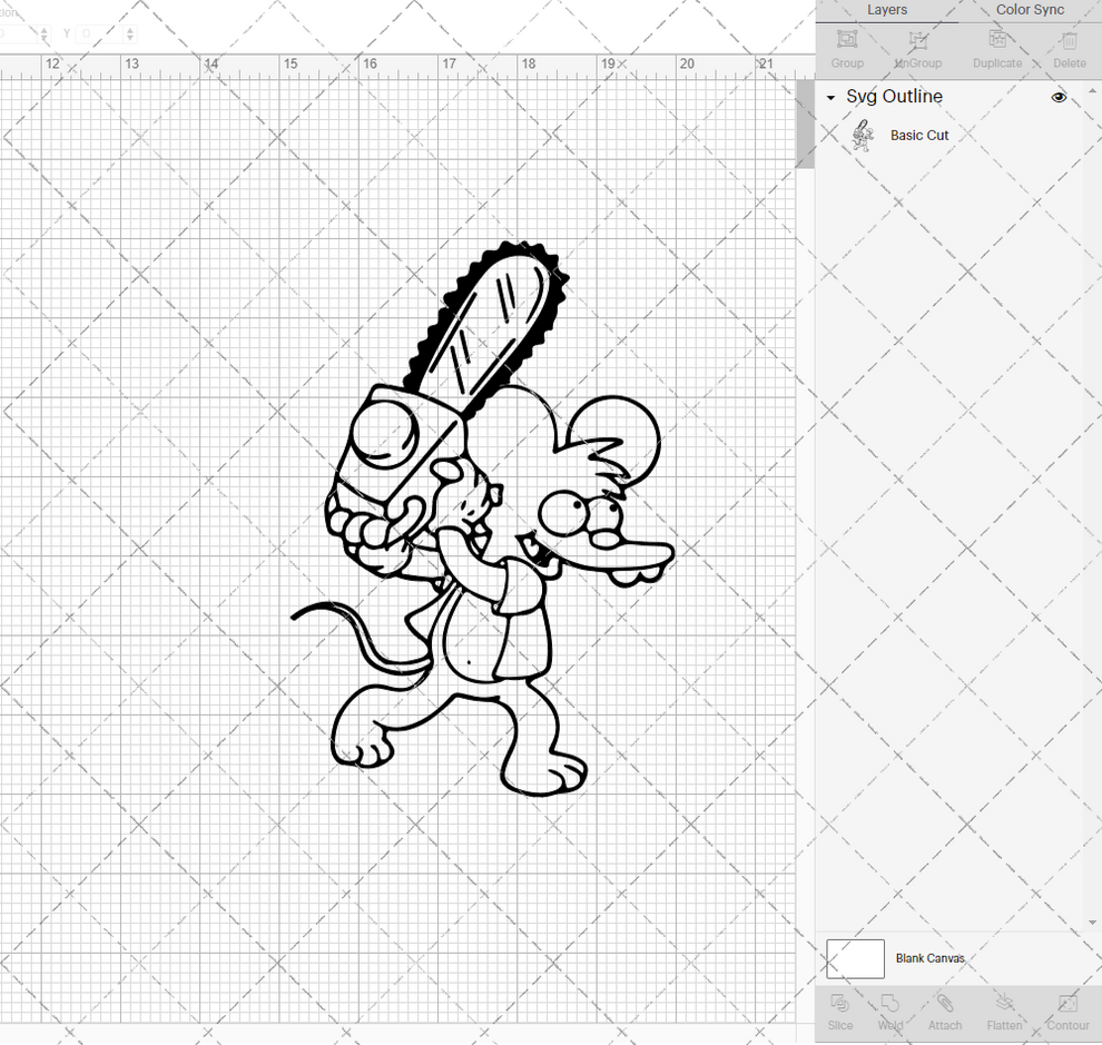 Scratchy - The Simpsons, Svg, Dxf, Eps, Png - SvgShopArt