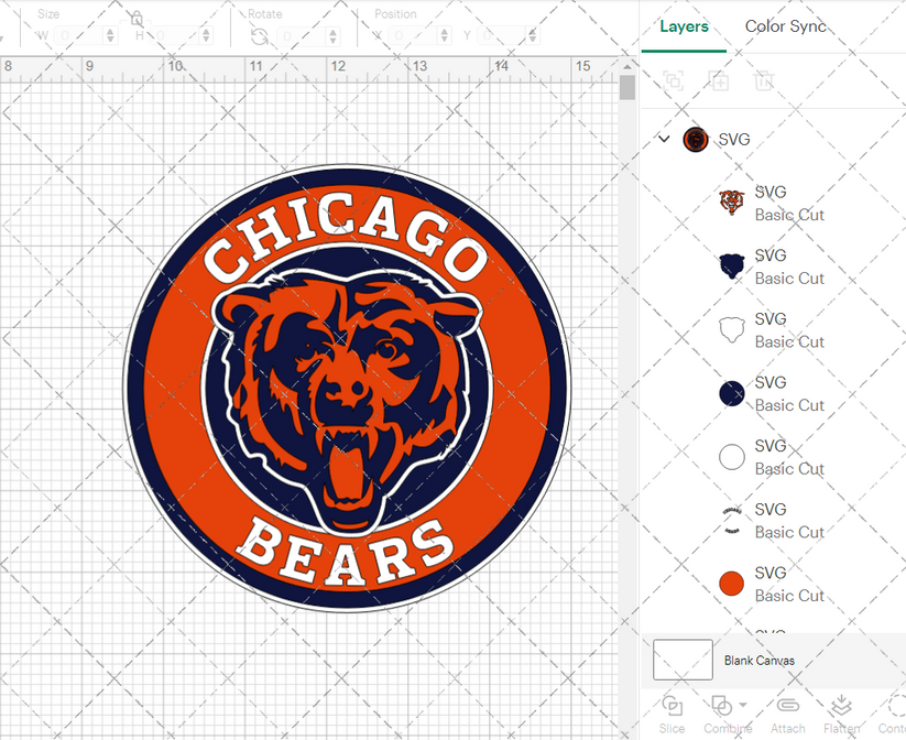 Chicago Bears Circle 2012 003, Svg, Dxf, Eps, Png - SvgShopArt