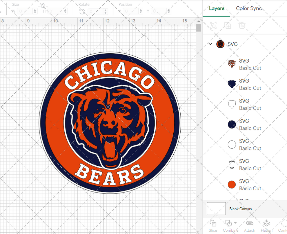 Chicago Bears Circle 2012 003, Svg, Dxf, Eps, Png - SvgShopArt