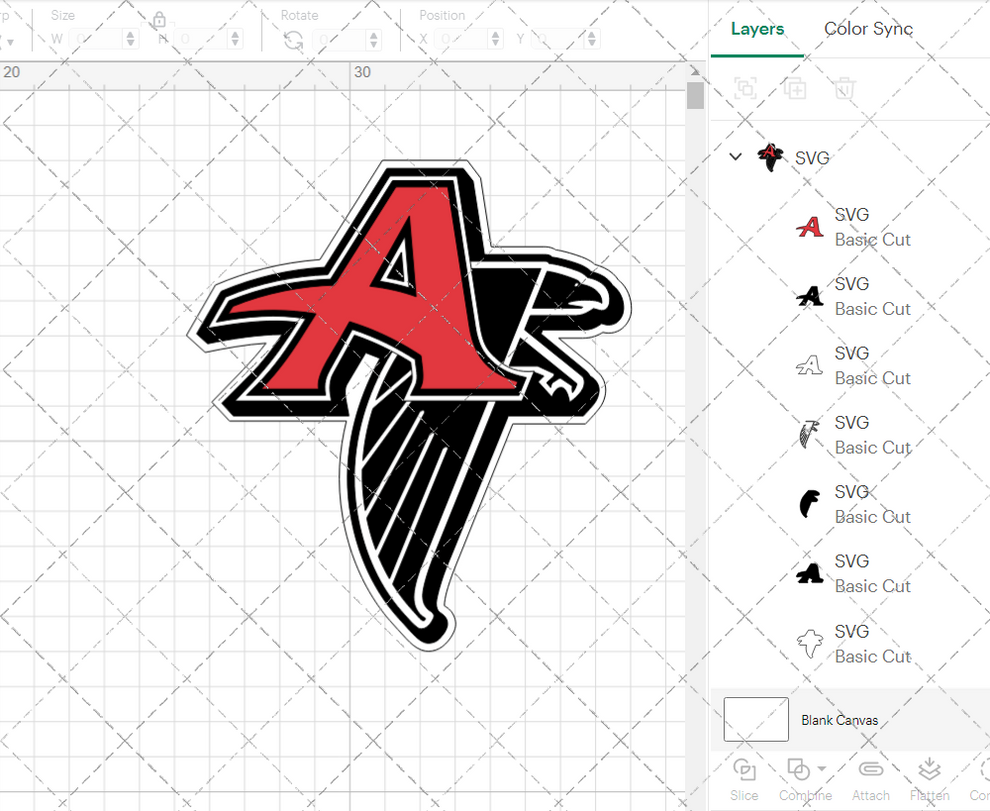 Atlanta Falcons Alternate 1990, Svg, Dxf, Eps, Png - SvgShopArt