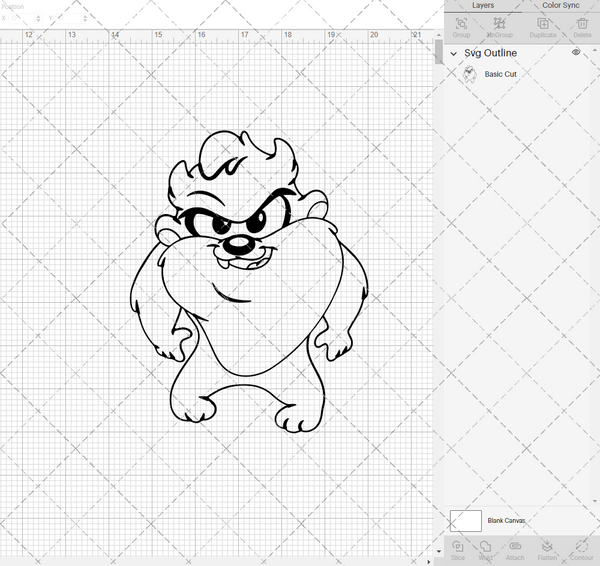 Tasmanian Devil - Baby Looney Tunes, Svg, Dxf, Eps, Png - SvgShopArt