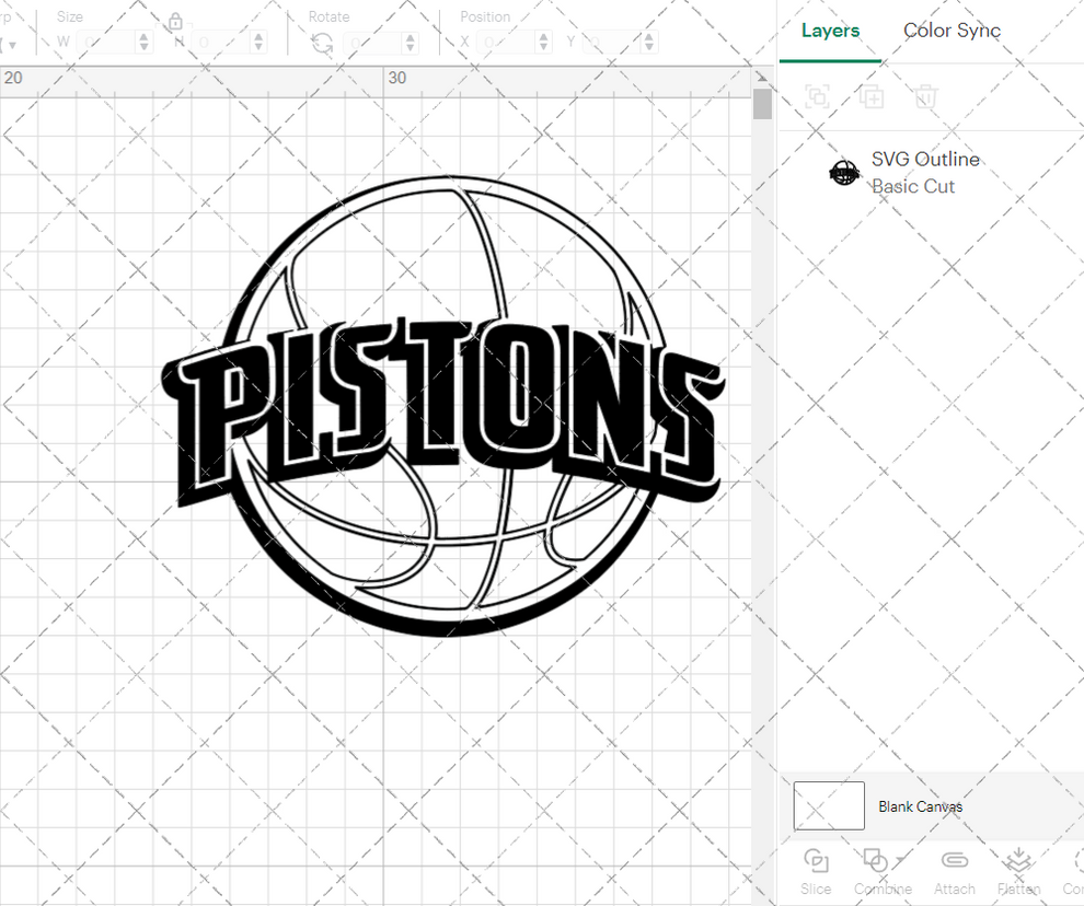 Detroit Pistons Alternate 2001 003, Svg, Dxf, Eps, Png - SvgShopArt