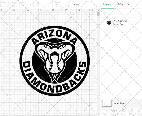 Arizona Diamondbacks Circle 2016, Svg, Dxf, Eps, Png - SvgShopArt