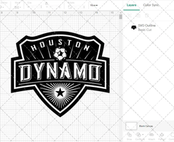 Houston Dynamo FC 2006, Svg, Dxf, Eps, Png