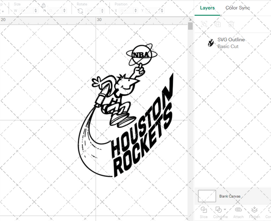 Houston Rockets 1971, Svg, Dxf, Eps, Png - SvgShopArt