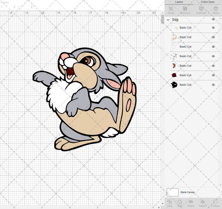 Thumper - Bambi 003, Svg, Dxf, Eps, Png - SvgShopArt