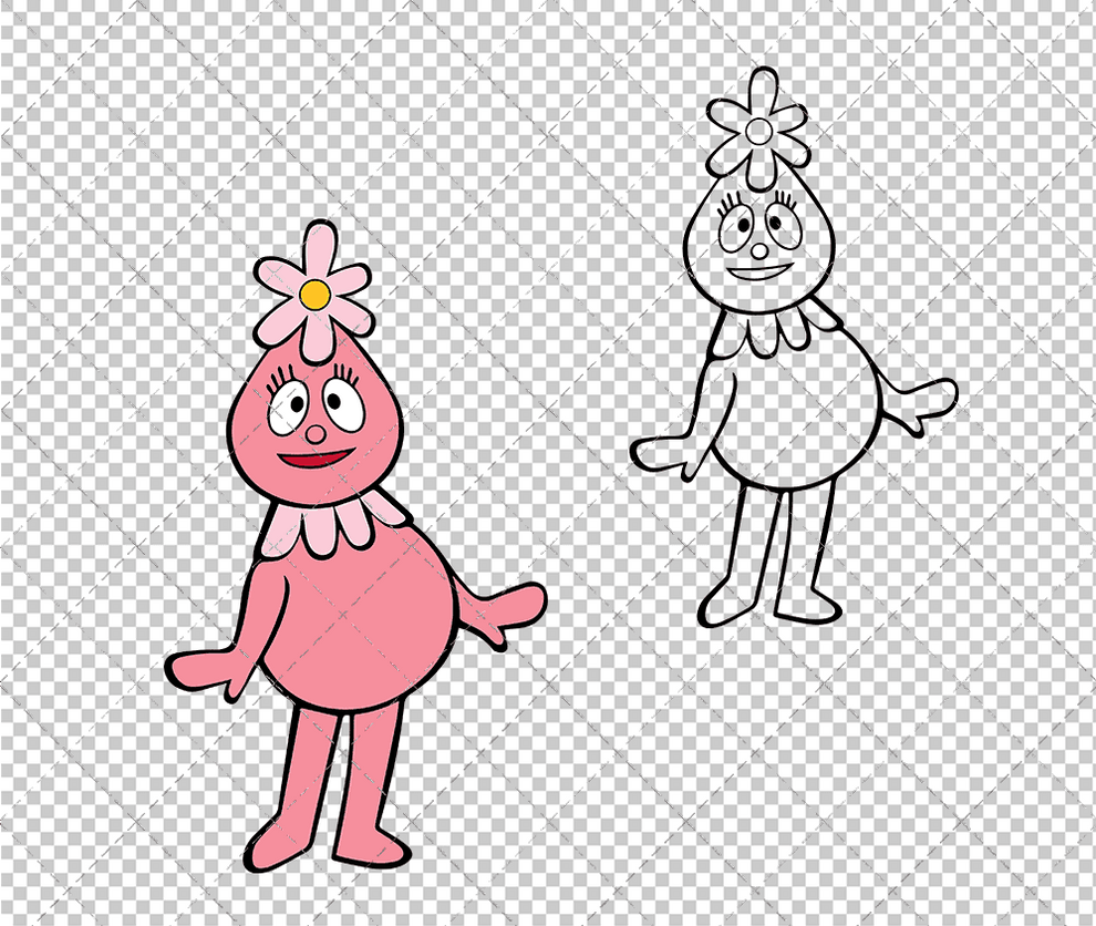 Foofa - Yo Gabba Gabba, Svg, Dxf, Eps, Png - SvgShopArt