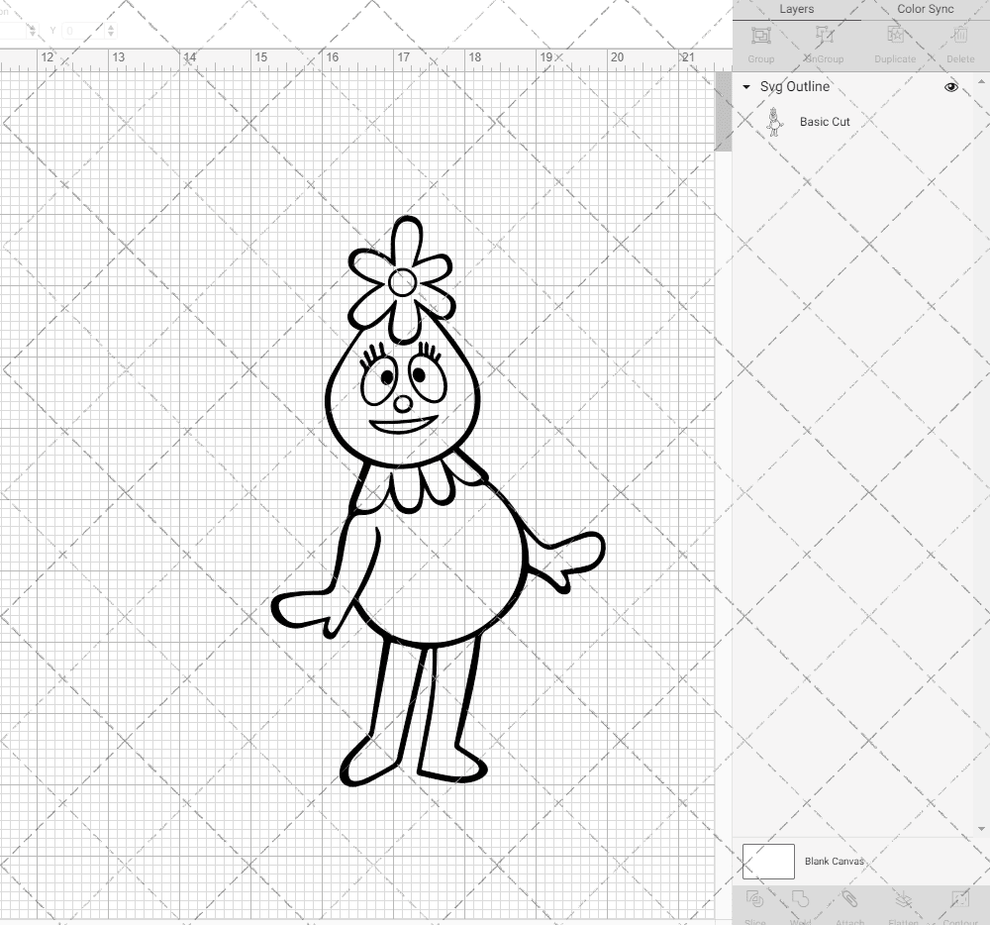 Foofa - Yo Gabba Gabba, Svg, Dxf, Eps, Png - SvgShopArt