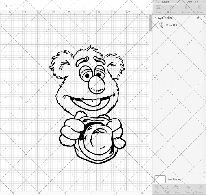 Fozzie - The Muppet, Svg, Dxf, Eps, Png - SvgShopArt
