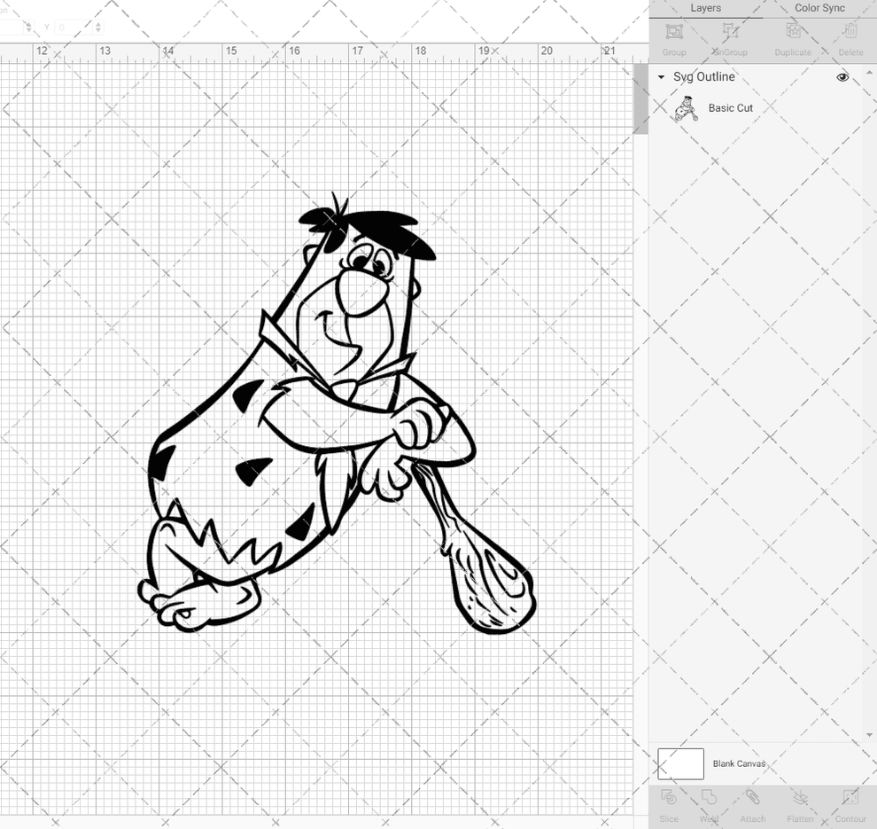 Fred Flintstone - The Flintstone, Svg, Dxf, Eps, Png - SvgShopArt