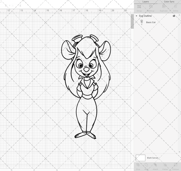 Gadget - Rescue Rangers, Svg, Dxf, Eps, Png - SvgShopArt