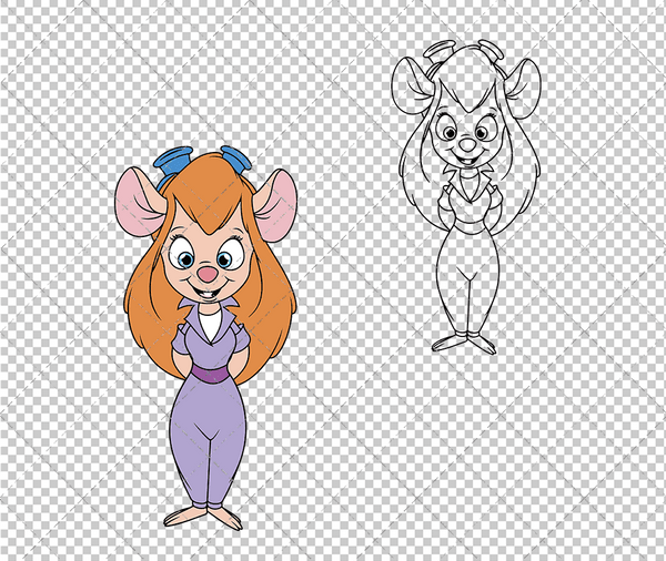 Gadget - Rescue Rangers, Svg, Dxf, Eps, Png - SvgShopArt