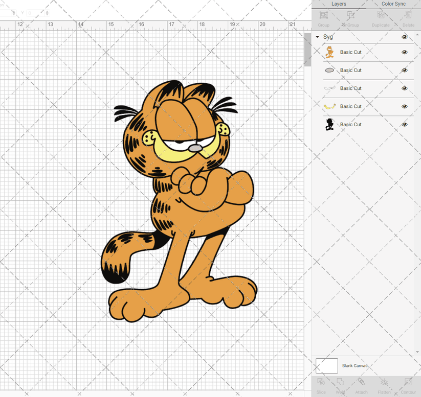 Garfield, Svg, Dxf, Eps, Png - SvgShopArt
