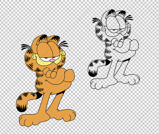 Garfield, Svg, Dxf, Eps, Png - SvgShopArt