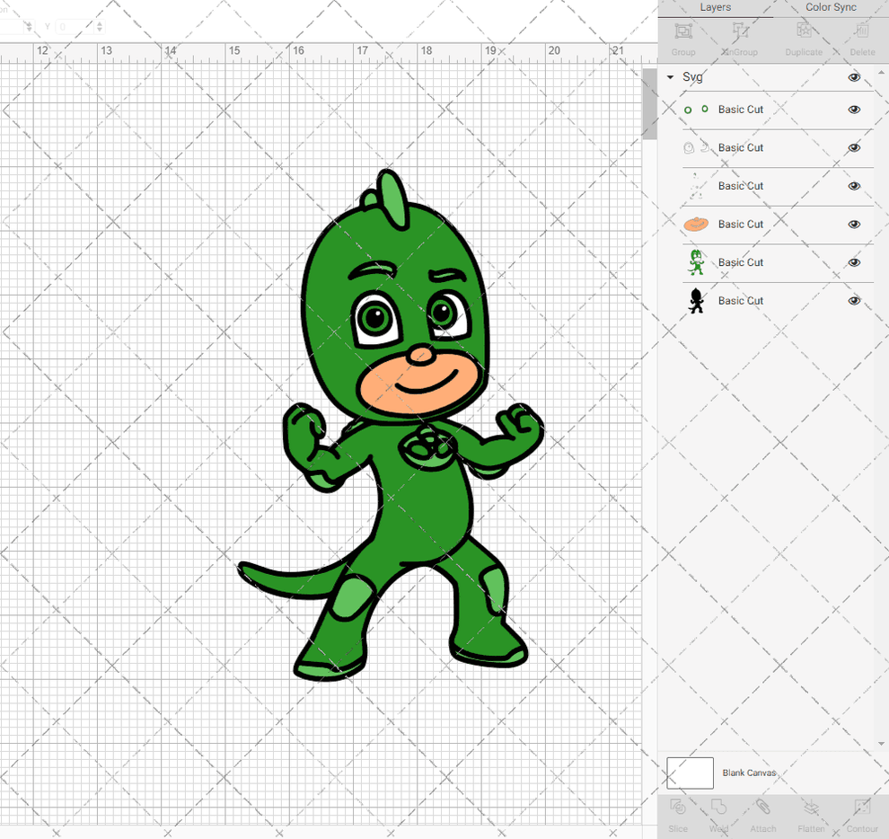 Gekko - PJ Masks, Svg, Dxf, Eps, Png - SvgShopArt