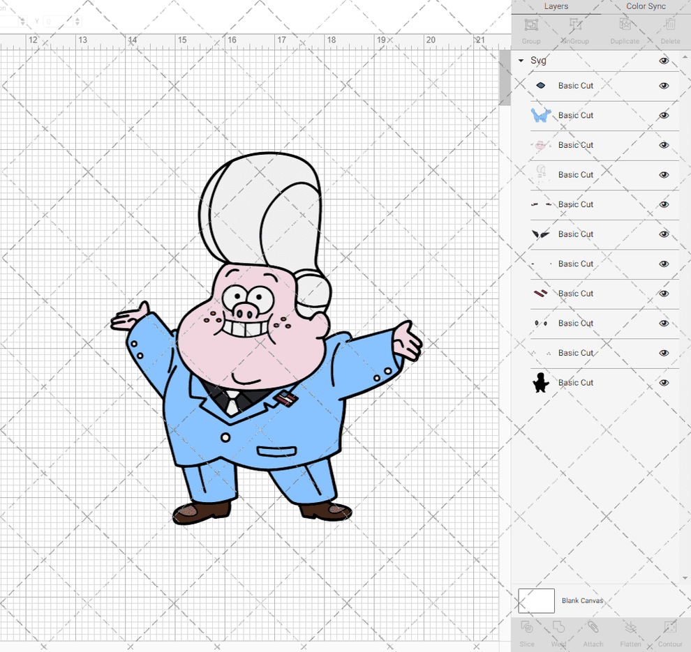 Gideon Gleeful - Gravity Falls, Svg, Dxf, Eps, Png - SvgShopArt
