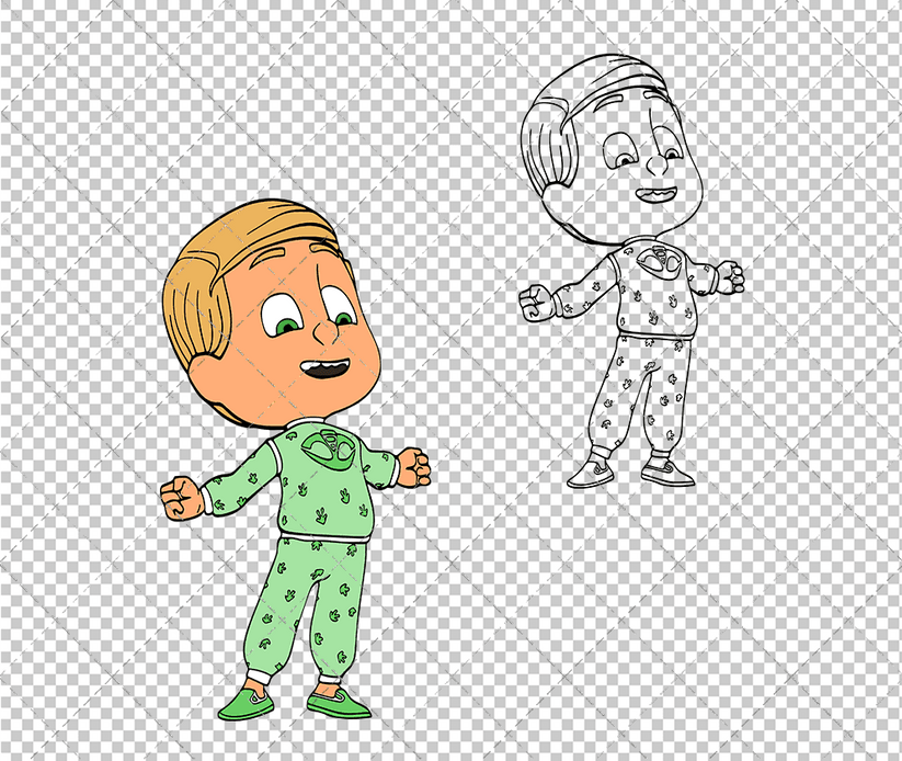 Greg - PJ Masks, Svg, Dxf, Eps, Png - SvgShopArt