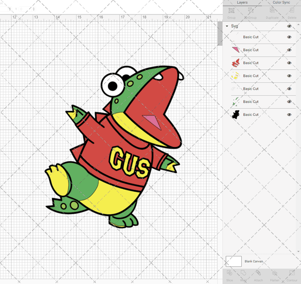 Gus the Gummy Gator - Ryans World, Svg, Dxf, Eps, Png - SvgShopArt