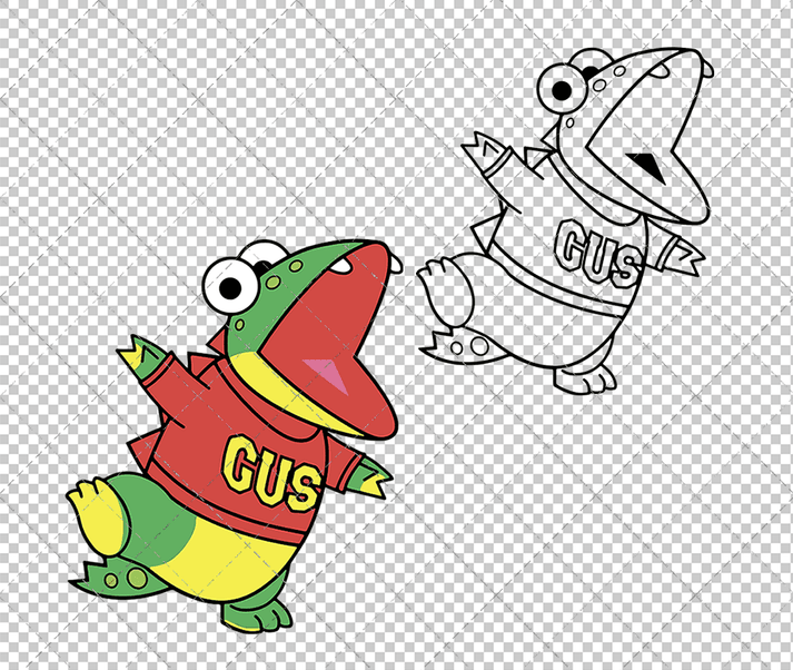 Gus the Gummy Gator - Ryans World, Svg, Dxf, Eps, Png - SvgShopArt