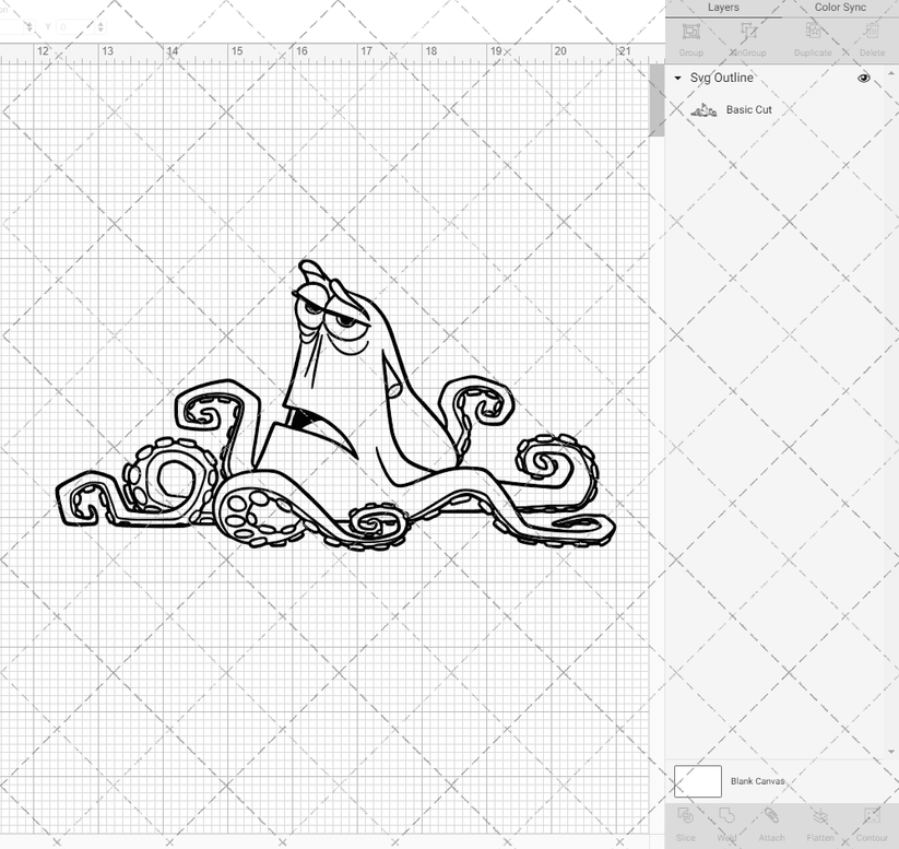 Hank - Finding Dory, Svg, Dxf, Eps, Png - SvgShopArt