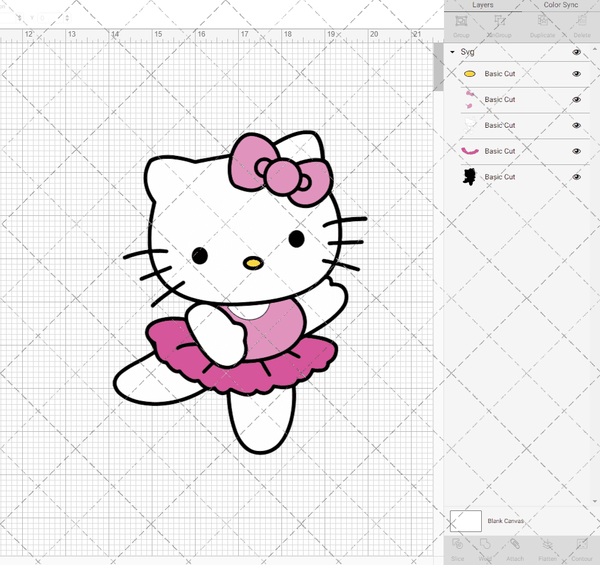 Hello Kitty - Sanrio, Svg, Dxf, Eps, Png - SvgShopArt