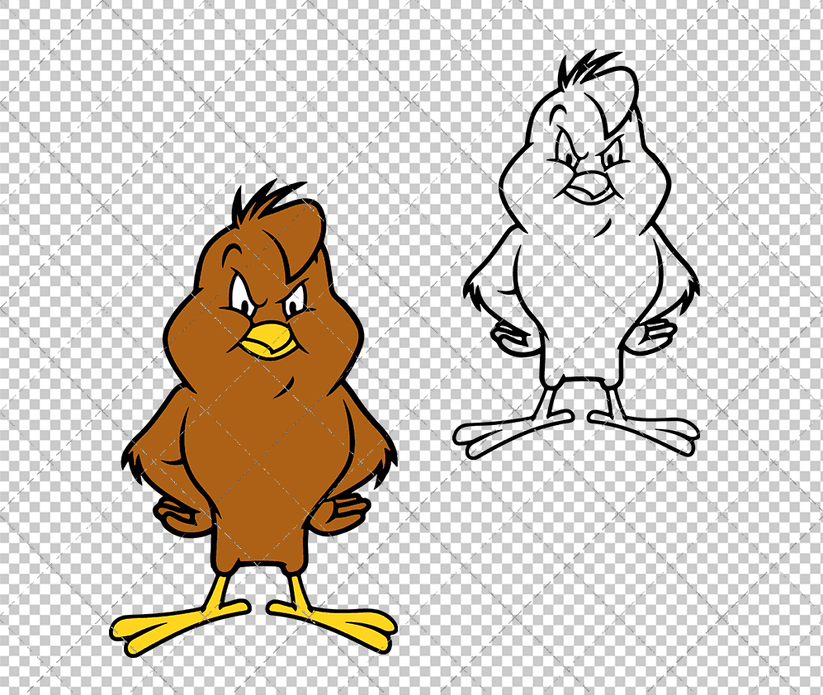 Henery Hawk - Looney Tunes, Svg, Dxf, Eps, Png - SvgShopArt