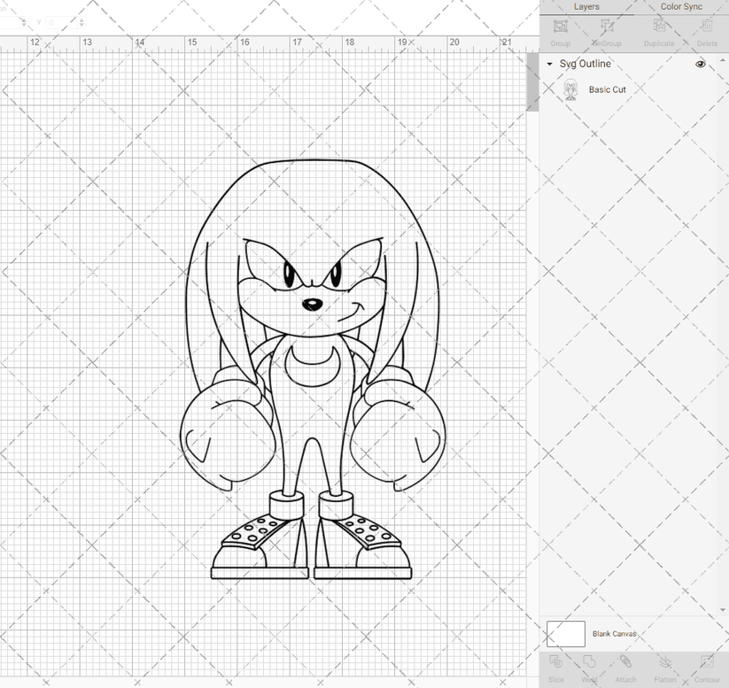 Knuckles - Sonic the Hedgehog, Svg, Dxf, Eps, Png - SvgShopArt