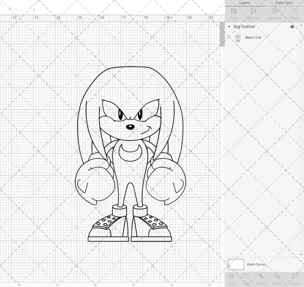 Knuckles - Sonic the Hedgehog, Svg, Dxf, Eps, Png - SvgShopArt