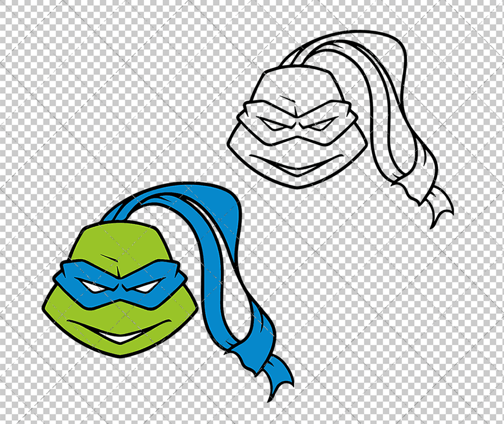 Leonardo - Ninja Turtles, Svg, Dxf, Eps, Png - SvgShopArt