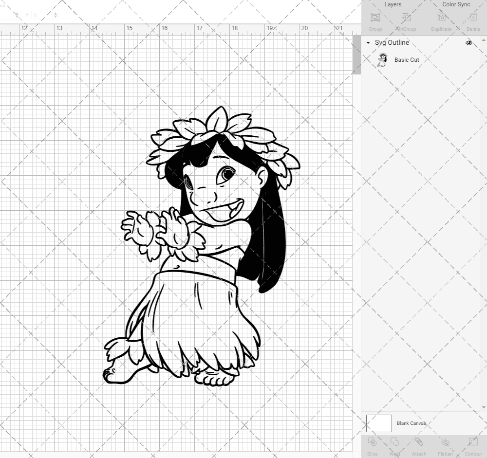 Lilo - Lilo and Stitch 002, Svg, Dxf, Eps, Png - SvgShopArt