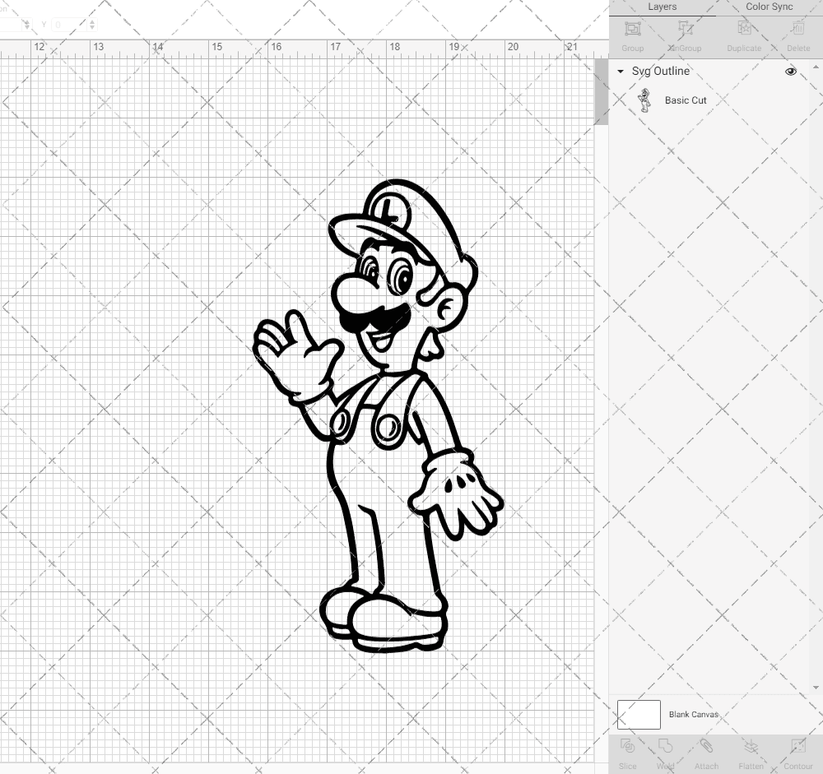 Luigi - Super Mario Bros, Svg, Dxf, Eps, Png - SvgShopArt